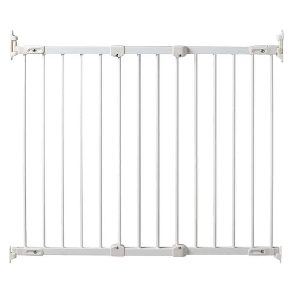 KidCo 31 in. Angle Mount Safeway Wall Mounted Gate in White Hardware ...
