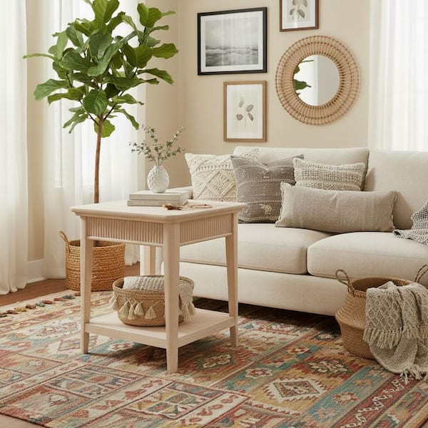 International Concepts Haven 22 in. Unfinished Rectangular Solid Wood End Table OT-25E - The ...