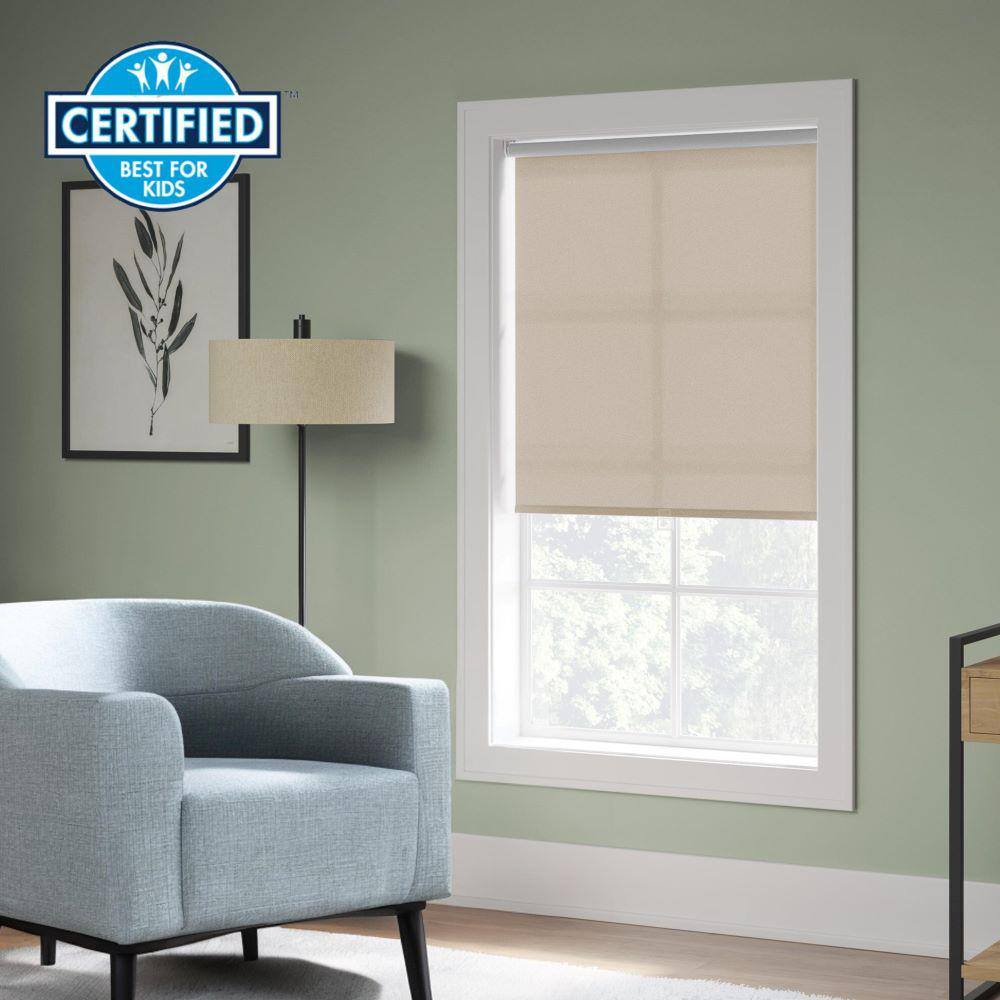 iFit Beige Cordless UV Blocking Reflective Polyester Solar Screen ...