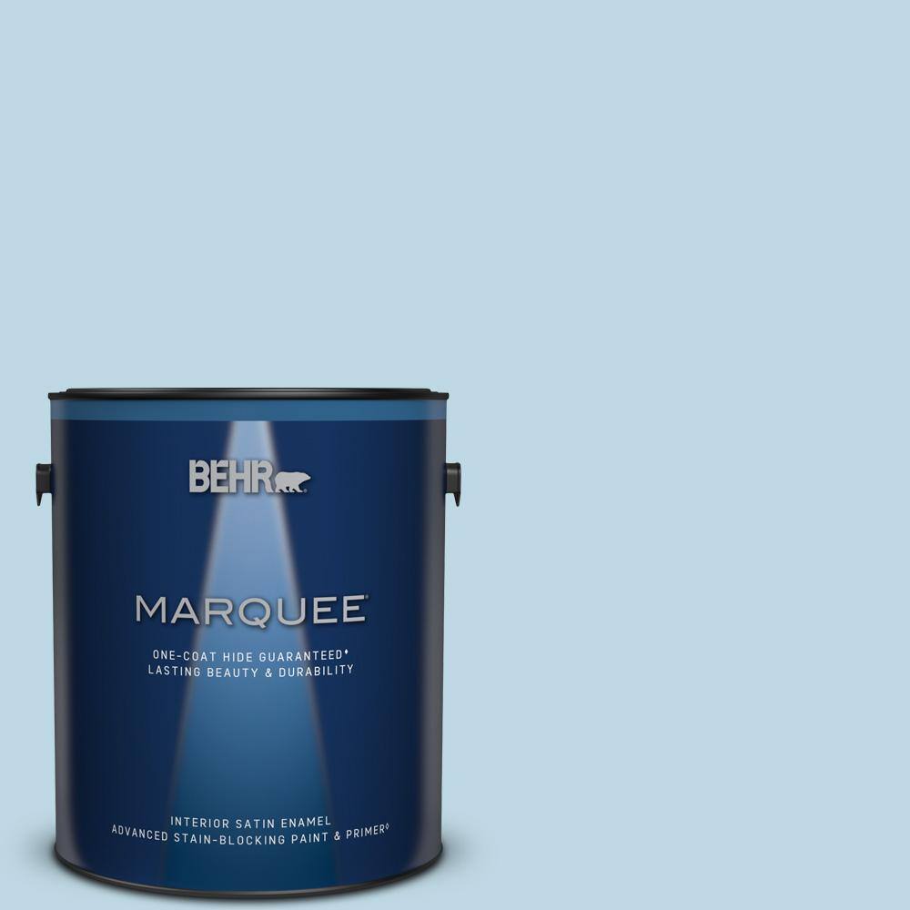 BEHR MARQUEE 1 gal. #M500-1 Tinted Ice Satin Enamel Interior Paint ...
