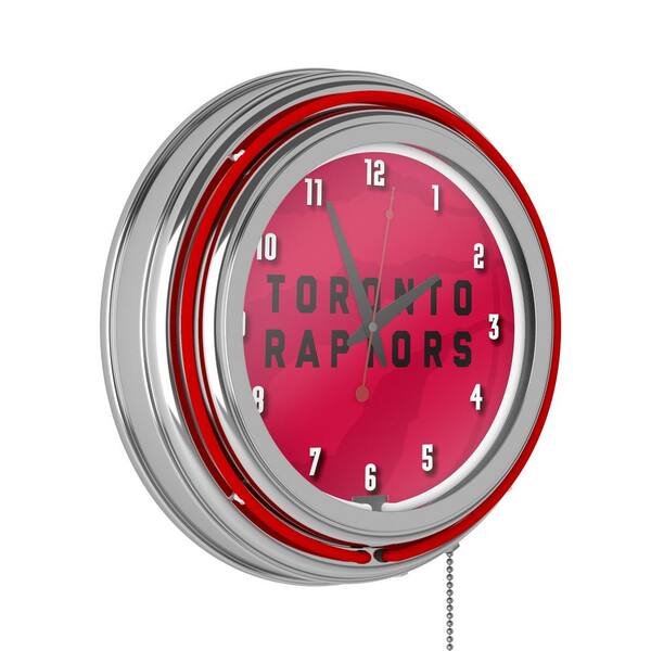 Toronto Raptors Red Fade Lighted Analog Neon Clock NBA8TR2-HD - The ...