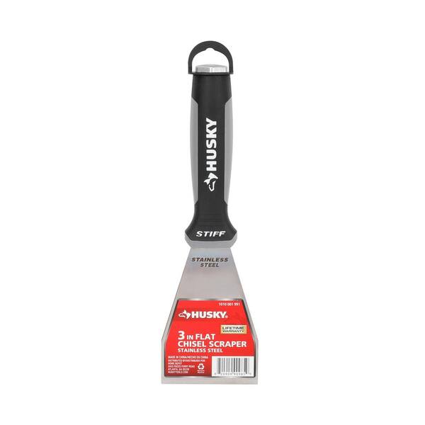 Husky 3 in. Flat Extendable Scraper with Stainless Steel Blade 90985 ...