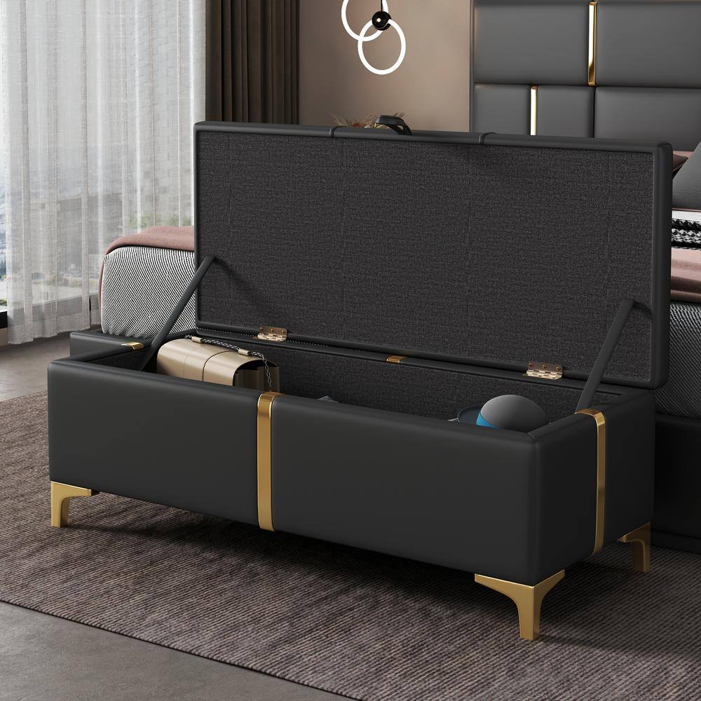 Have a question about Harper & Bright Designs Black 47.2 in. W PU ...