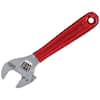 Klein Tools 1/2 in. Standard Capacity Adjustable Wrench with Plastic ...