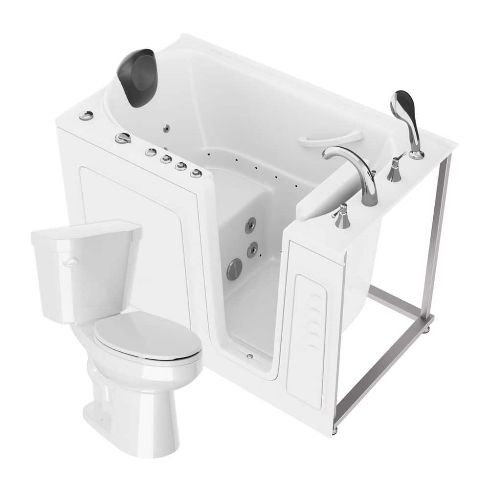 Universal Tubs Universal 52 in. x 30 in. Right Drain Combination Jetted ...