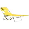 ITOPFOX Beach Yellow Aluminum Folding Beach Chair HDPH033OT009 - The ...