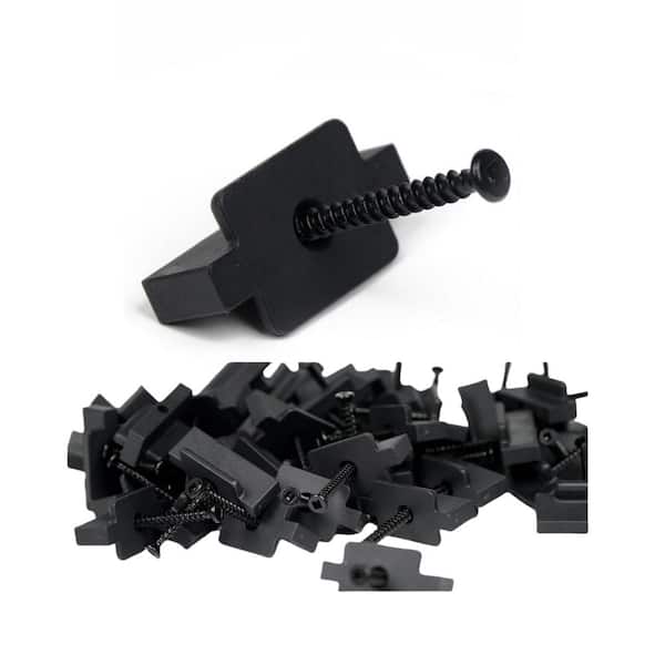 Afoxsos Nylon Hidden Deck Fasteners Preloaded T Clips with Screws for ...