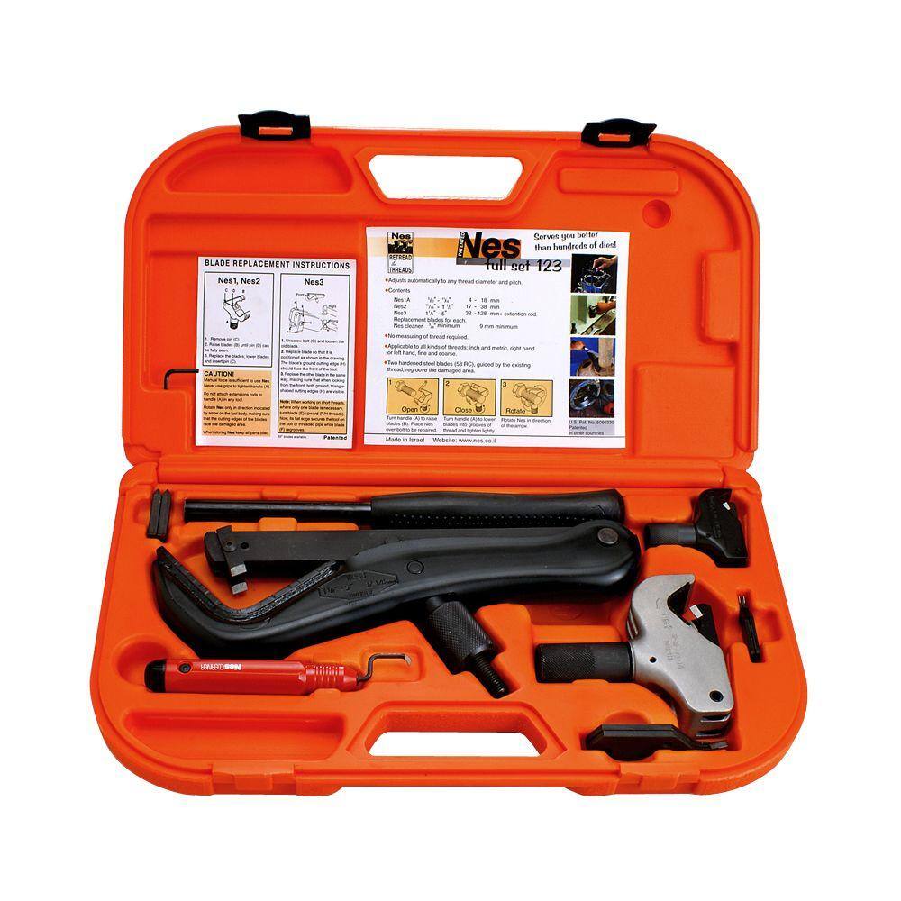 NES 5/32 in. - 6 in. Universal External Thread Repair Set (3-Piece ...