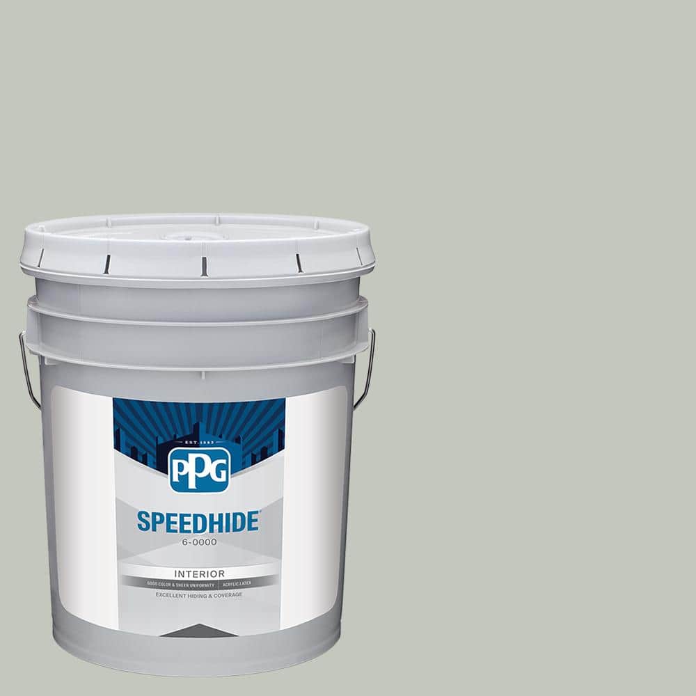 SPEEDHIDE 5 gal. PPG1033-3 Silent Storm Satin Interior Paint PPG1033 ...
