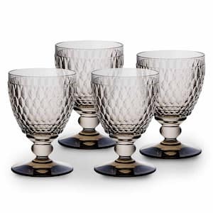 Storied Home 6 oz. Footed Water Glass (Set of 4) DF4807SET - The Home Depot