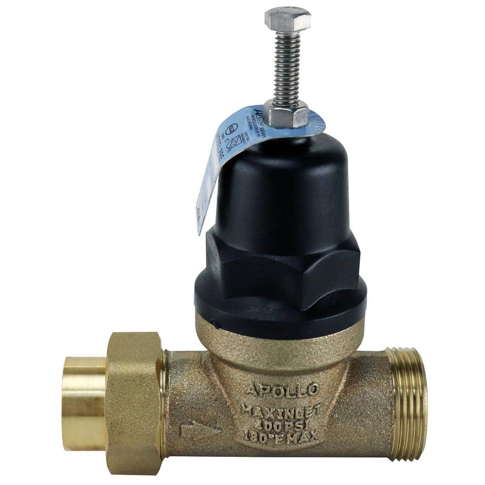 Apollo 3/4 in. x 3/4 in. Lead Free Bronze FNPT Pressure Reducing Valve ...