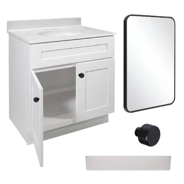 Design House Bath Vanity Suite: Brookings 31 in. W Bath Vanity in White ...