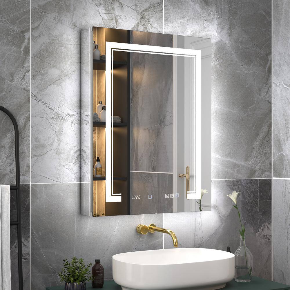 ExBrite Deluxe 24 in. W x 32 in. H Rectangular Recessed/Surface Mount ...