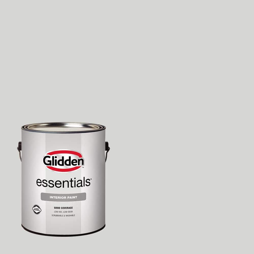 Glidden Essentials 1 gal. PPG1010-2 Fog Semi-Gloss Interior Paint ...