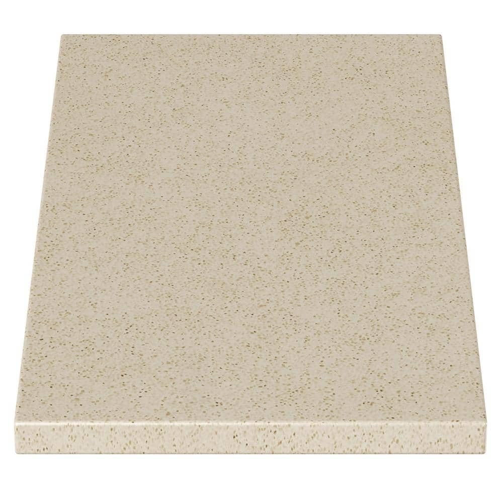 J Collection 12 in. W x 22 in. D Cultured Marble Slab Vanity Top in ...
