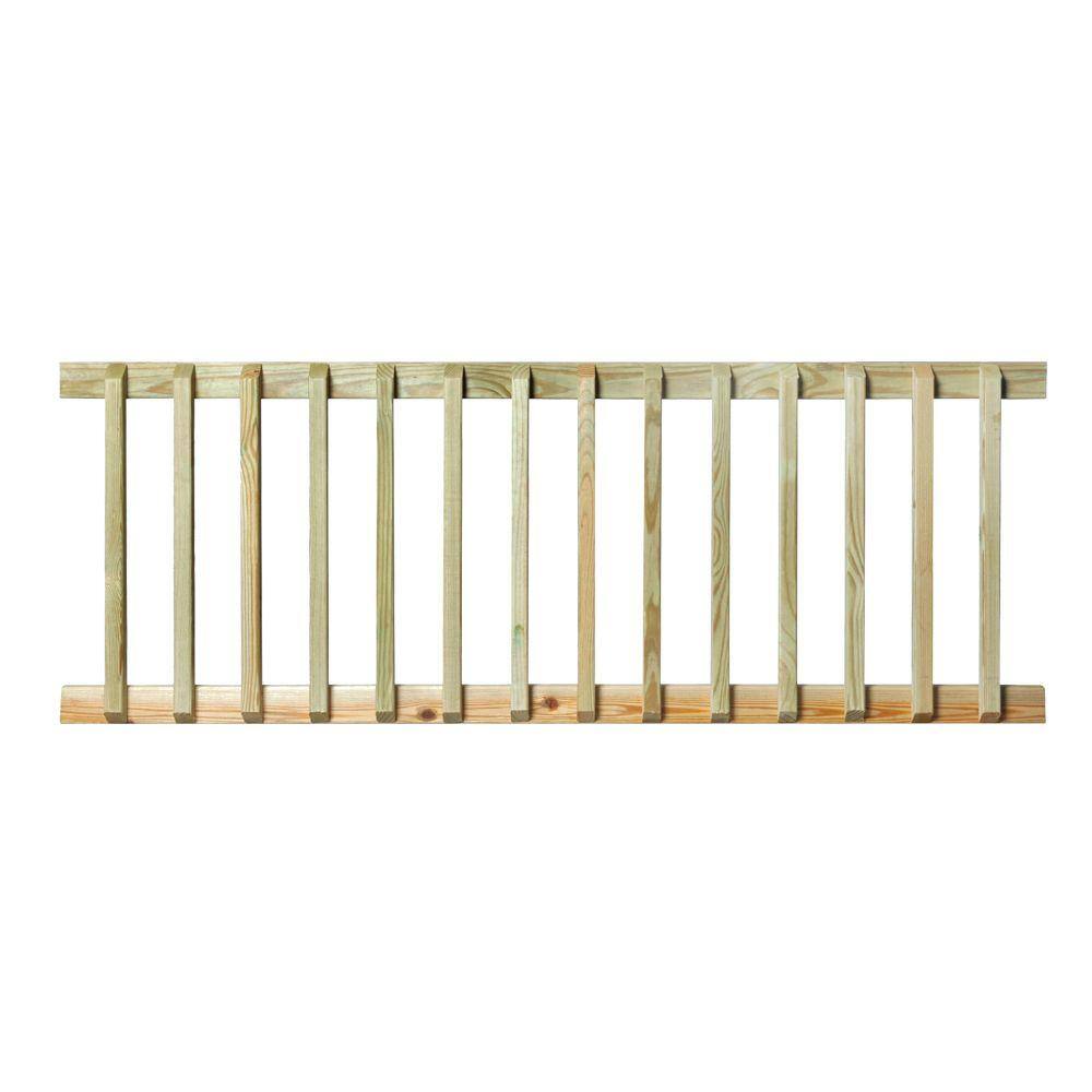 Pressure-Treated 6 ft. Pine Handrail 132380 - The Home Depot