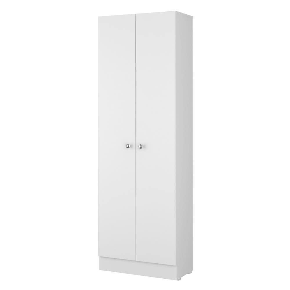 RST Brands Lindon 5-Shelf White MDF Mid-Century Modern Pantry Storage ...