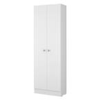 RST Brands Lindon 5-Shelf White MDF Mid-Century Modern Pantry Storage ...