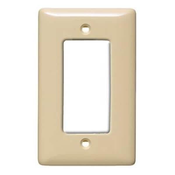 HUBBELL WIRING Ivory 1-Gang Decorator Wall Plate NP26I - The Home Depot