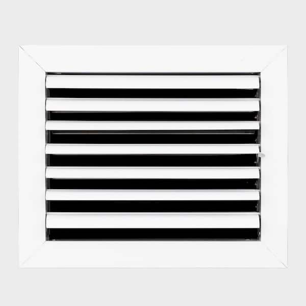 ACLAMINAIRE 10 in. x 8 in. 1-Way Aluminum Ceiling Diffuser in White L ...