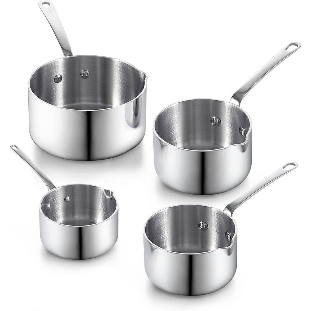 Cooks Standard 4-Piece Multi-Ply Clad Stainless Steel Butter Warmer ...