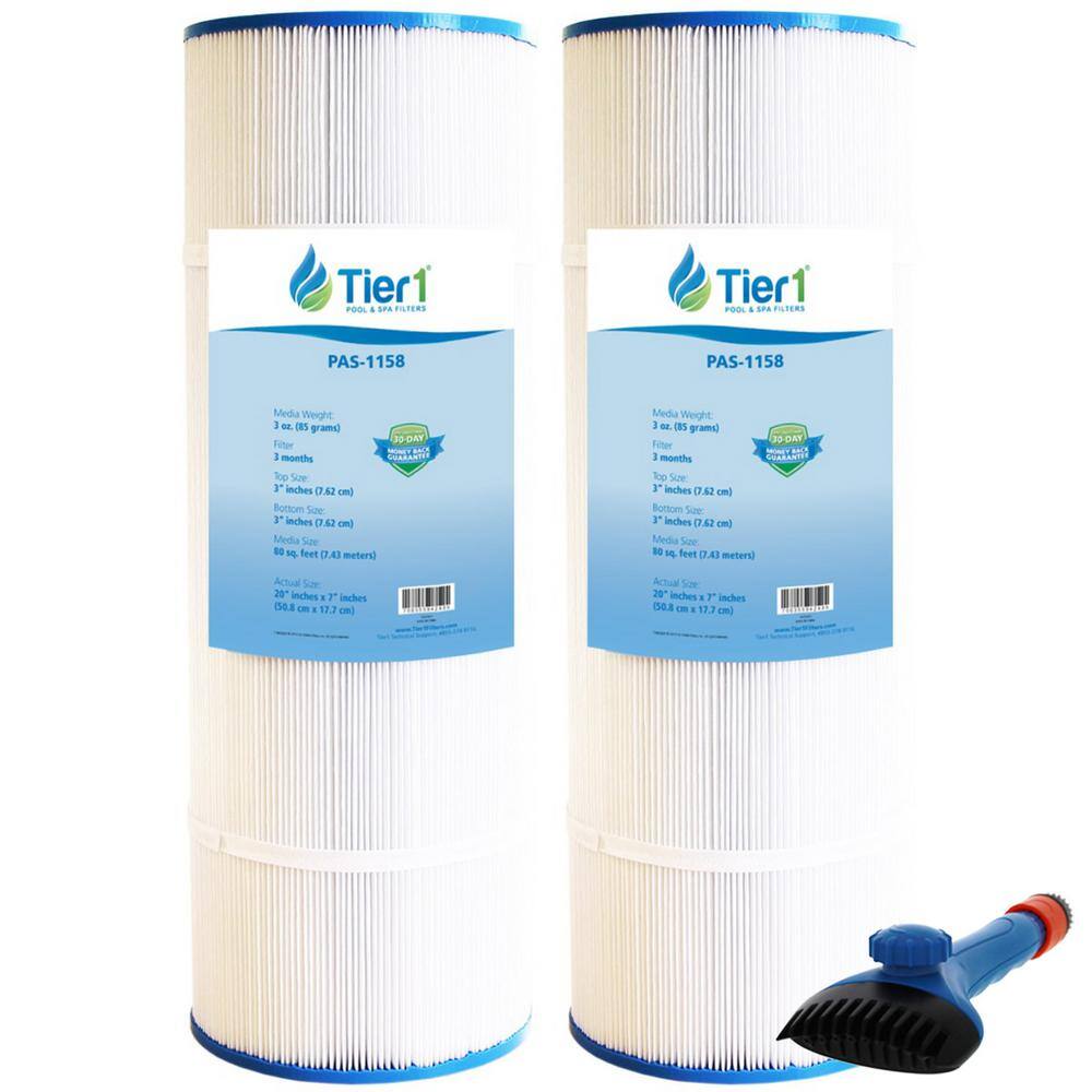 Tier1 7.5 in. Dia Pool Filter Cartridge Replacement for Pentair Clean ...