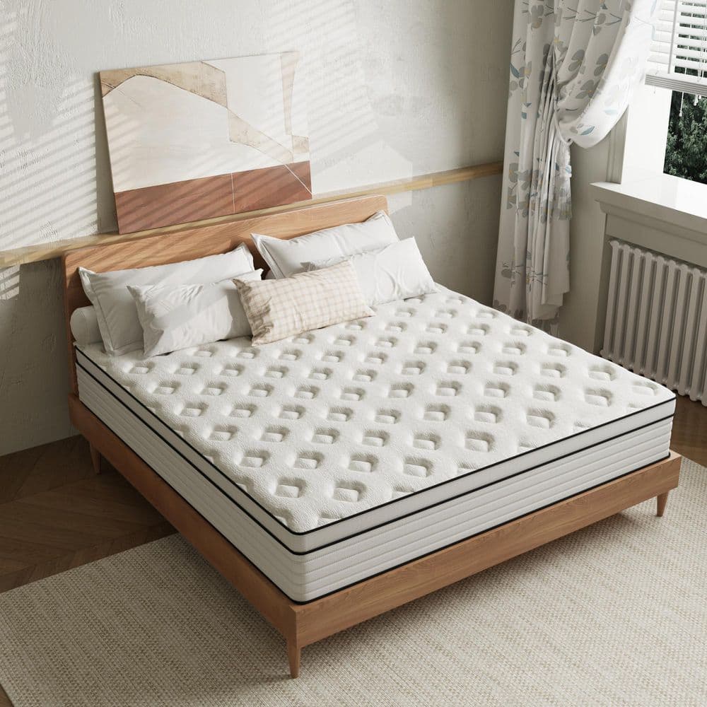 Comfort Full Medium Memory Foam Hybrid 12 in. Bed-in-a-Box Mattress HD ...