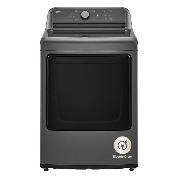 LG 7.3 cu. ft. Vented Electric Dryer in Monochrome Grey with Sensor Dry ...