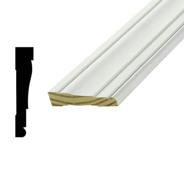 American Wood Moulding WM445 11/16 in. x 3-1/4 in. Primed Finger ...