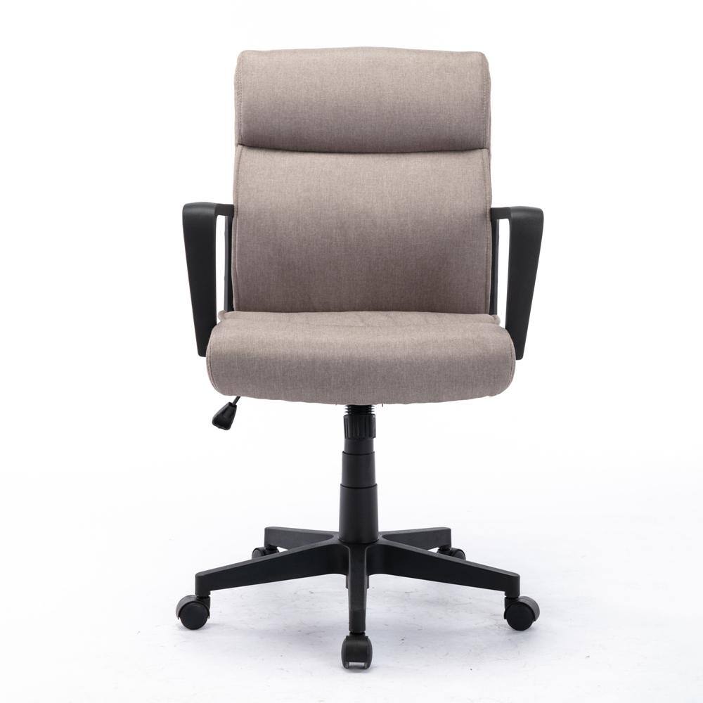 Brown Fabric Seat Task Chair with 360° Swivel LC-952162 - The Home Depot