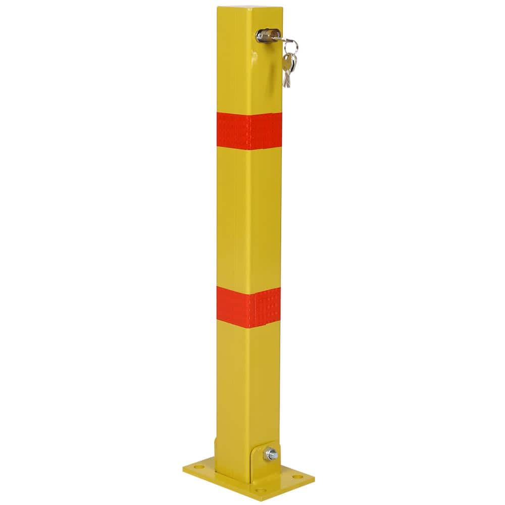 maocao hoom Parking Bollard, Pole Barrier with Lock, Car Parking ...