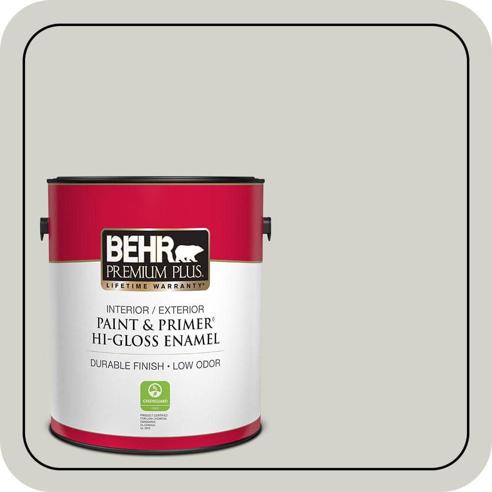 BEHR PREMIUM PLUS 1 gal. #N370-2 Eon Hi-Gloss Enamel Interior/Exterior ...