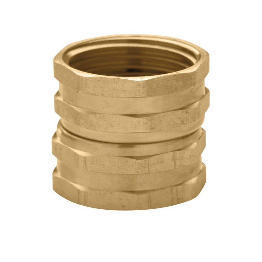 Orbit 3/4 in. FHT x 3/4 in. FHT Brass Swivel Coupling Fitting Hose ...