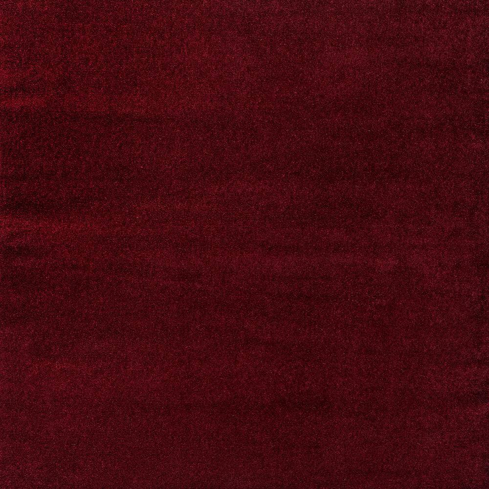 JONATHAN Y Haze Solid Low-Pile Dark Red 9 ft. x 9 ft. Square Area Rug ...