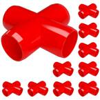 Formufit 1/2 in. Furniture Grade PVC 5-Way Cross in Red (10-Pack ...