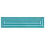 Ivy Hill Tile Mawr Blue 5.9 in. x 0.31 in. Polished Fluted Ceramic Wall ...