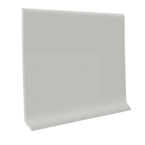 Vinyl Light Gray 4 in. x 48 in. x 1/8 in. Wall Cove Base (30-Pieces ...