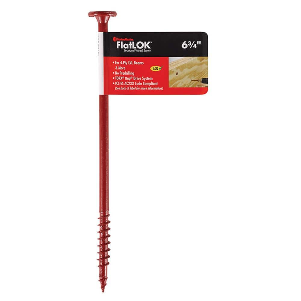 FastenMaster FlatLOK 6-3/4 in. Structural Wood Screw (Single Fastener ...