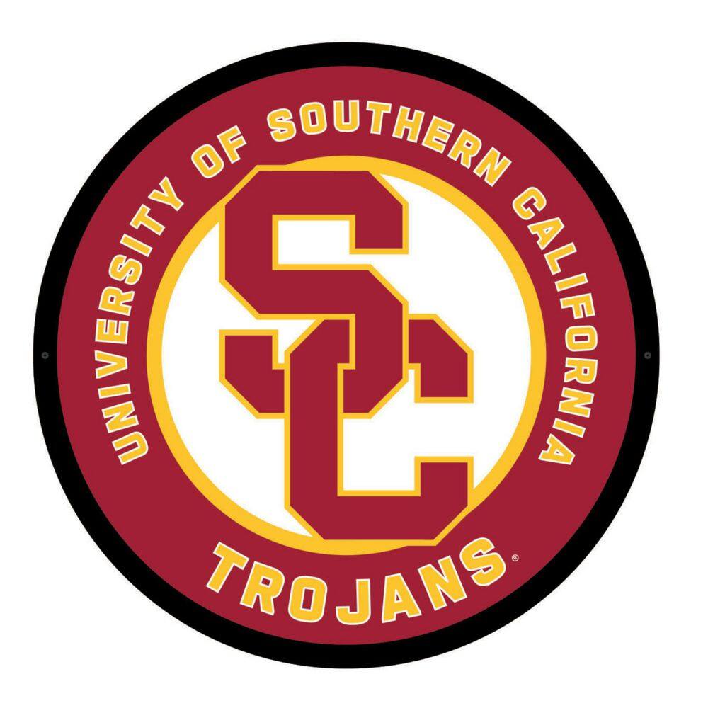 Evergreen University of Southern California Round 23 in. Plug-in LED ...