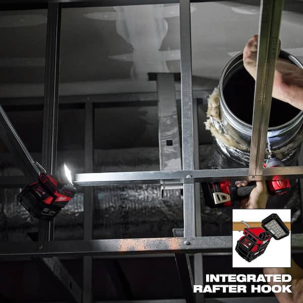 Milwaukee M18 18-Volt Lithium-Ion Cordless 1000 Lumens ROVER Compact ...