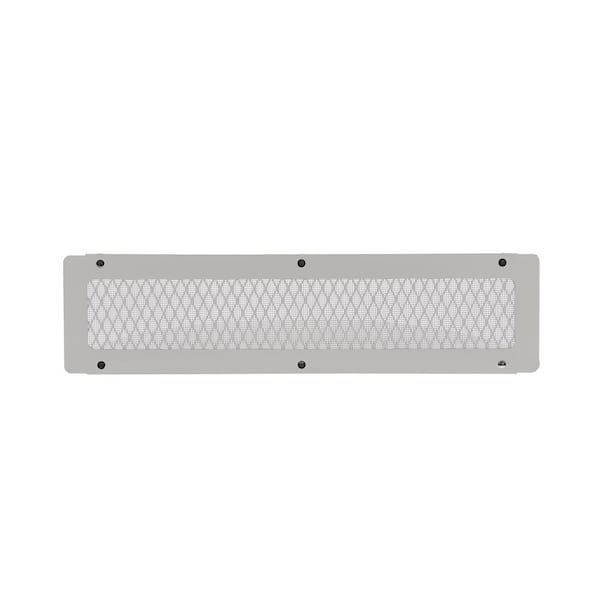 HY-C 4 in. x 16 in. Gray Insect Armor Soffit Guard (1-Unit) IAVG0416G1G ...