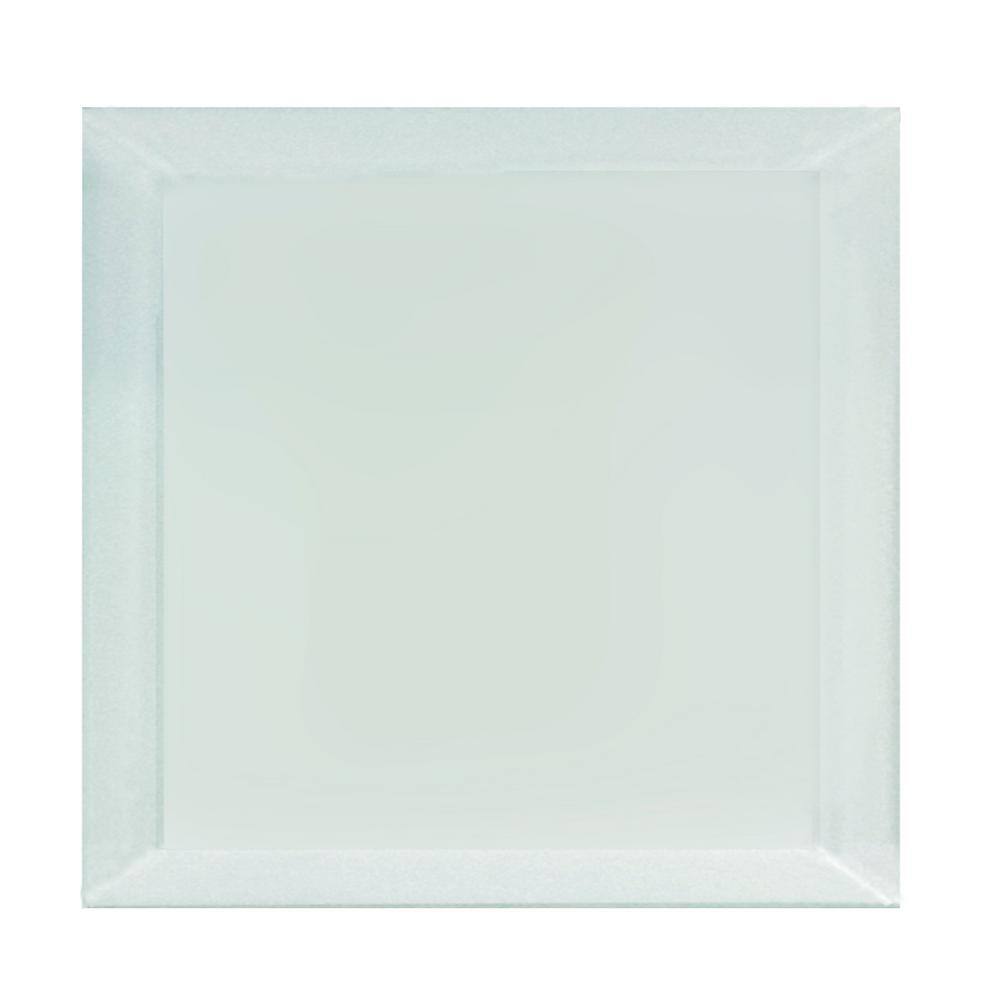 Reviews for ABOLOS Frosted Elegance Square 8 in. x 8 in. Matte Beveled ...