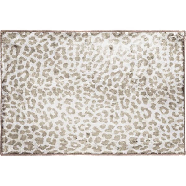 HomeRoots 2 X 3 Beige Animal Print Runner Rug 2000491673 - The Home Depot