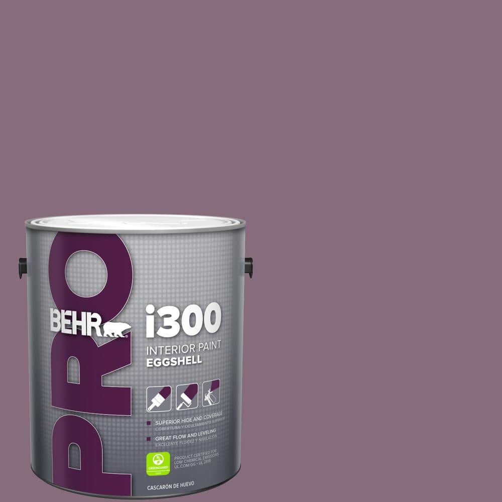 BEHR PRO 1 gal. #S110-6 Plum Royale Eggshell Interior Paint PR33301 ...