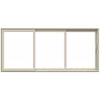 JELD-WEN V4500 Multi-Slide 105 in. x 80 in. Right-Hand Low-E Desert Sand Vinyl 3-Panel Prehung ...