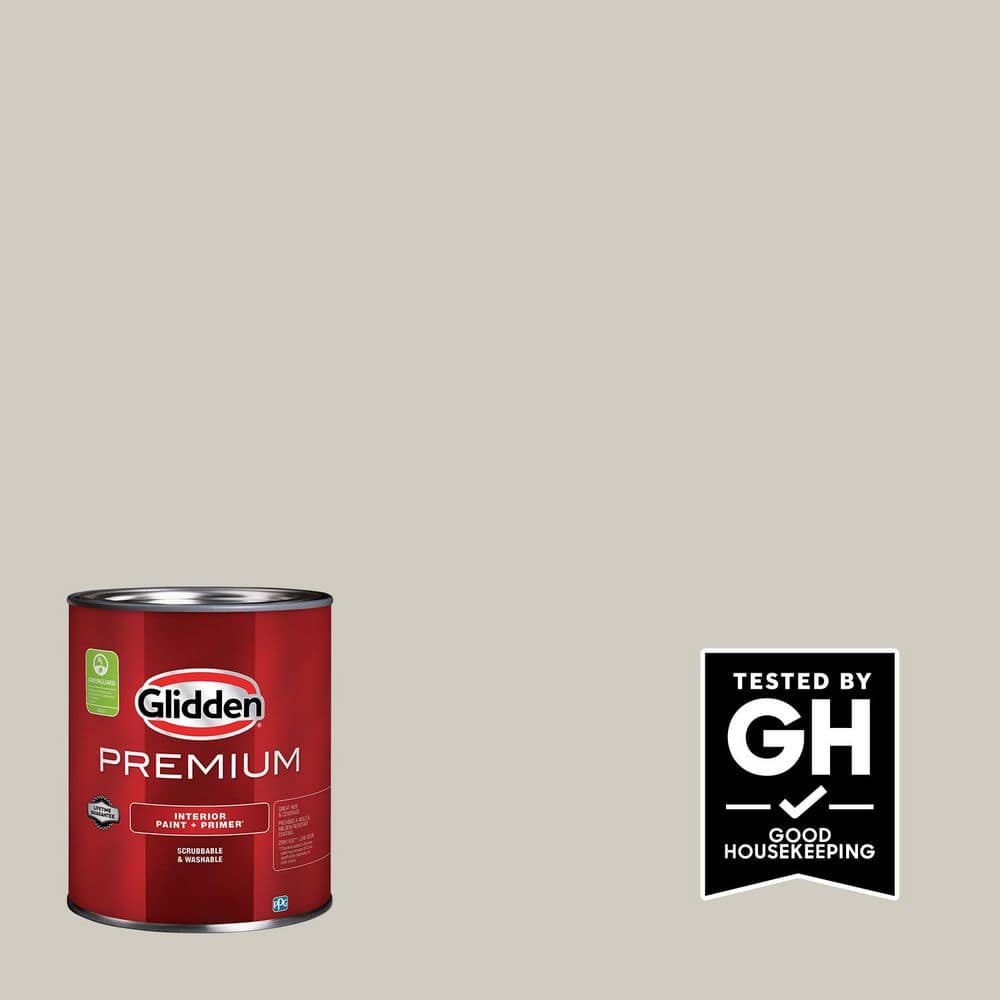 Glidden Premium 1 qt. PPG1025-3 Whiskers Eggshell Interior Latex Paint ...