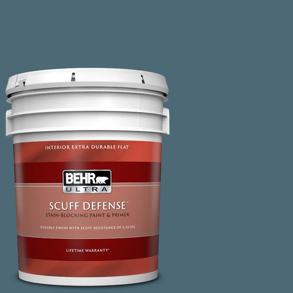 BEHR ULTRA 5 gal. #S470-6 Shipwreck Extra Durable Flat Interior Paint ...