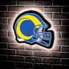 Evergreen Los Angeles Rams Helmet 19 in. x 15 in. Plug-in LED Lighted ...