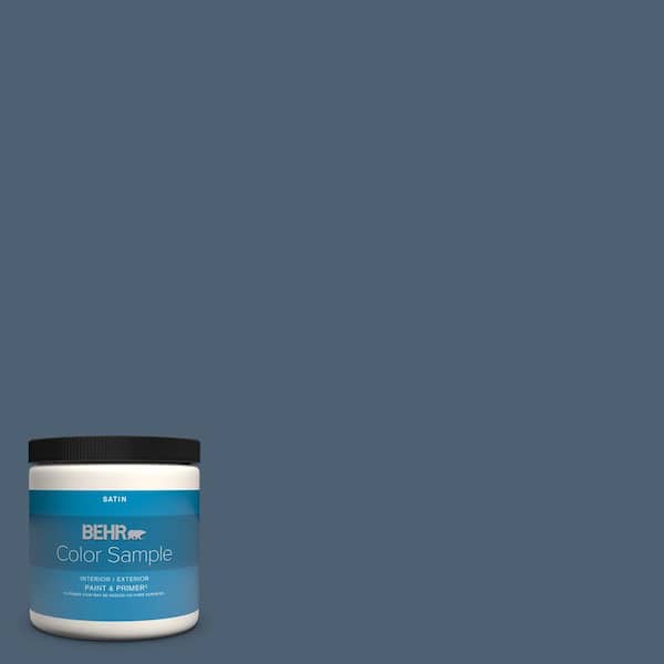 BEHR PREMIUM PLUS 8 oz. #PPU14-19 English Channel Satin Enamel Interior ...