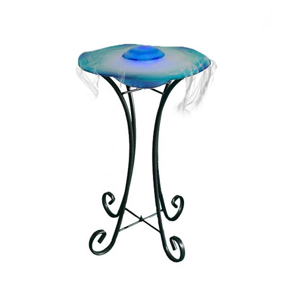 XBRAND 27 in. H Floor Mist Fountain w/12 Color Changing LED Lights and ...